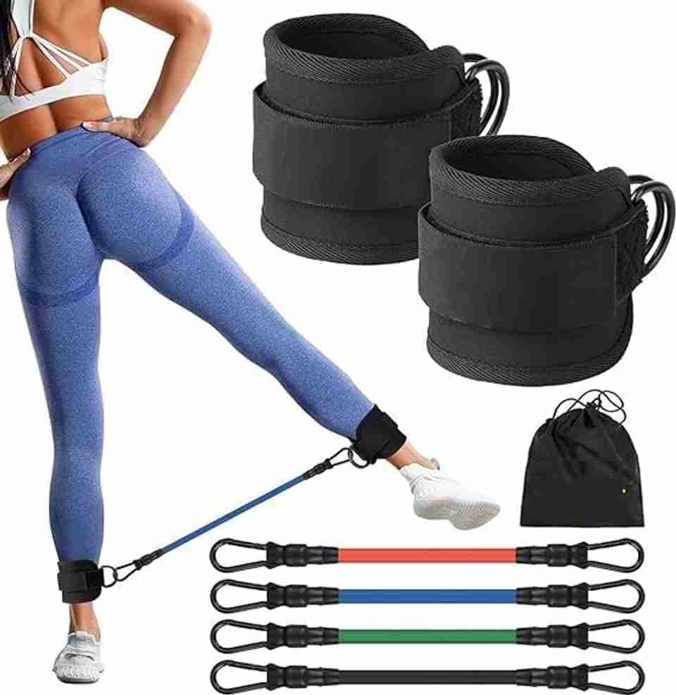 BOLDIT Ankle Resistance Bands with Cuffs for Leg, Glute & Hip Training ...