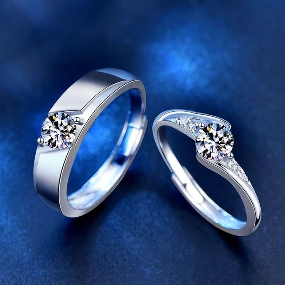 Syfer Valentine Day Gift Couple Rings for lovers Trendy Fashionable ...