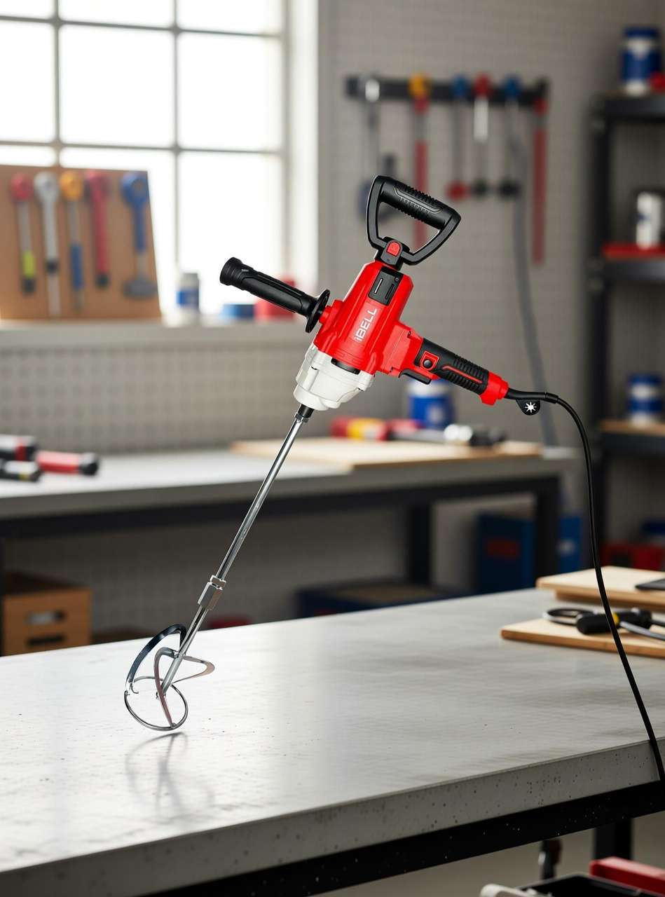 iBELL PM12-50 Paint Mixer Electric Stirrer Paint Putty Paste Feed Mixer ...