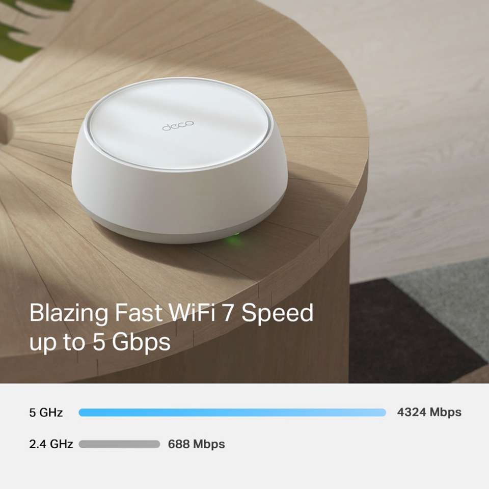 TP-Link Deco BE25(3-pack) BE5000 Whole Home Mesh WiFi 7 System Mesh ...