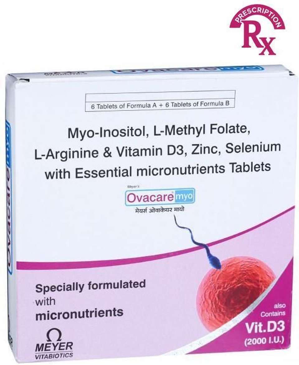 Ovacare Myo Tablet (12 Tab) Price in India - Buy Ovacare Myo Tablet (12 ...