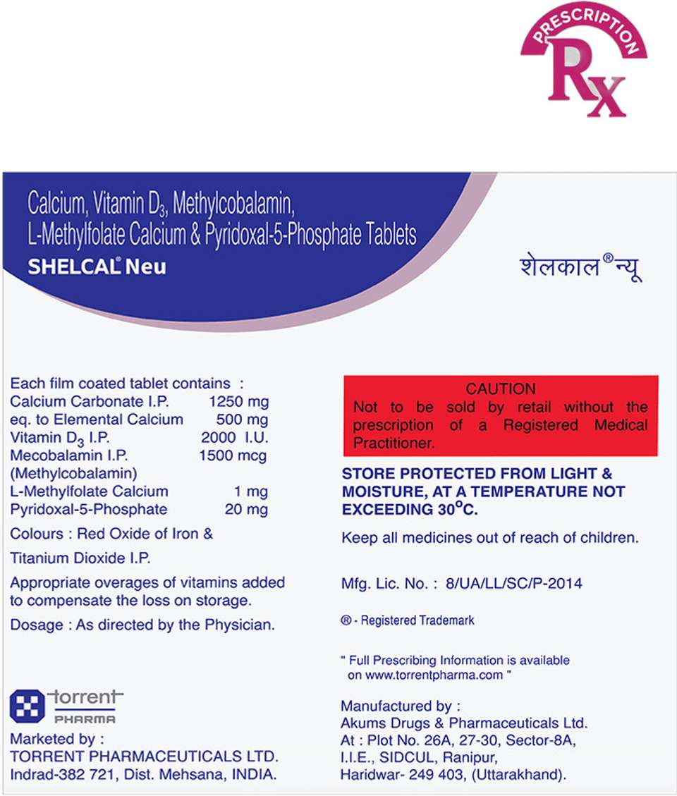 Shelcal Neu Tablet (15 Tab) Price in India - Buy Shelcal Neu Tablet (15 ...