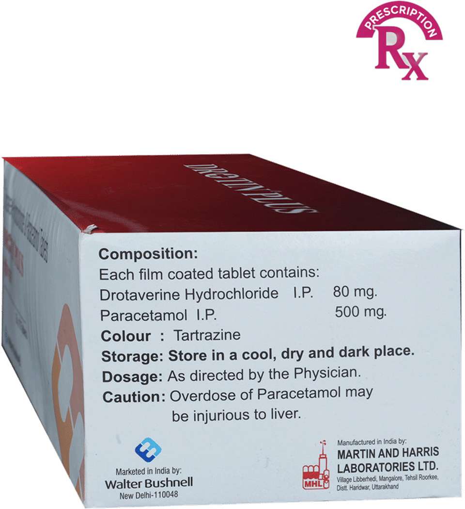 Drotin Plus Tablet (10 Tab) Price in India - Buy Drotin Plus Tablet (10 ...