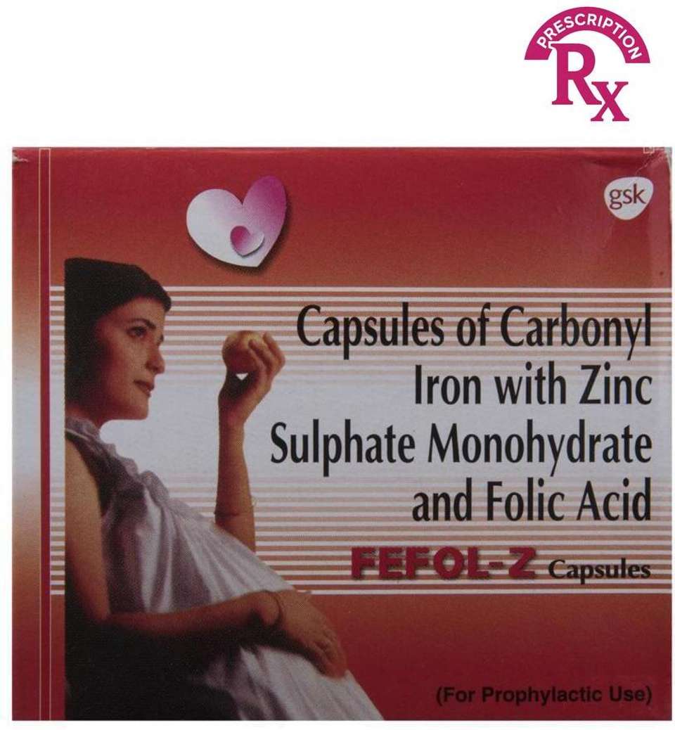 Fefol Z Capsule (15 Cap) Price in India - Buy Fefol Z Capsule (15 Cap ...