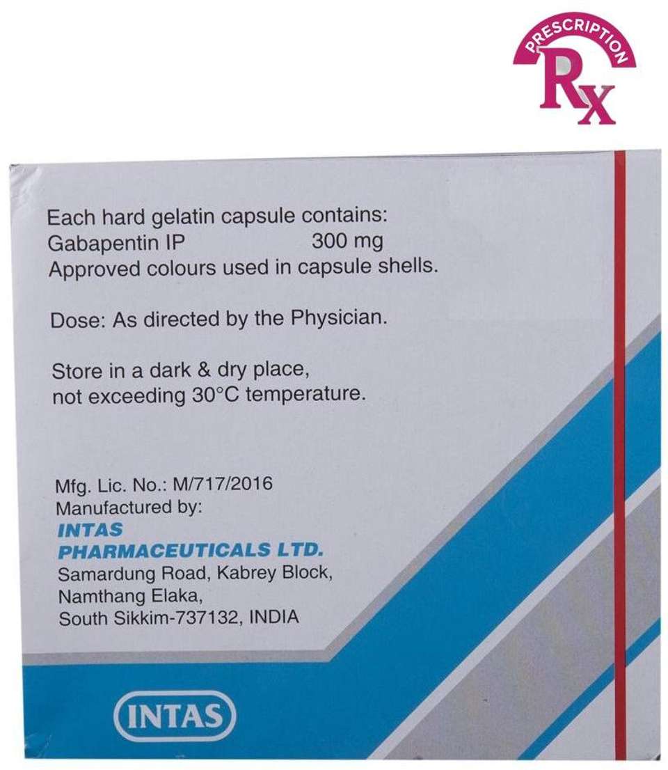 Gabapin 300 mg Capsule (15 Cap) Price in India - Buy Gabapin 300 mg ...