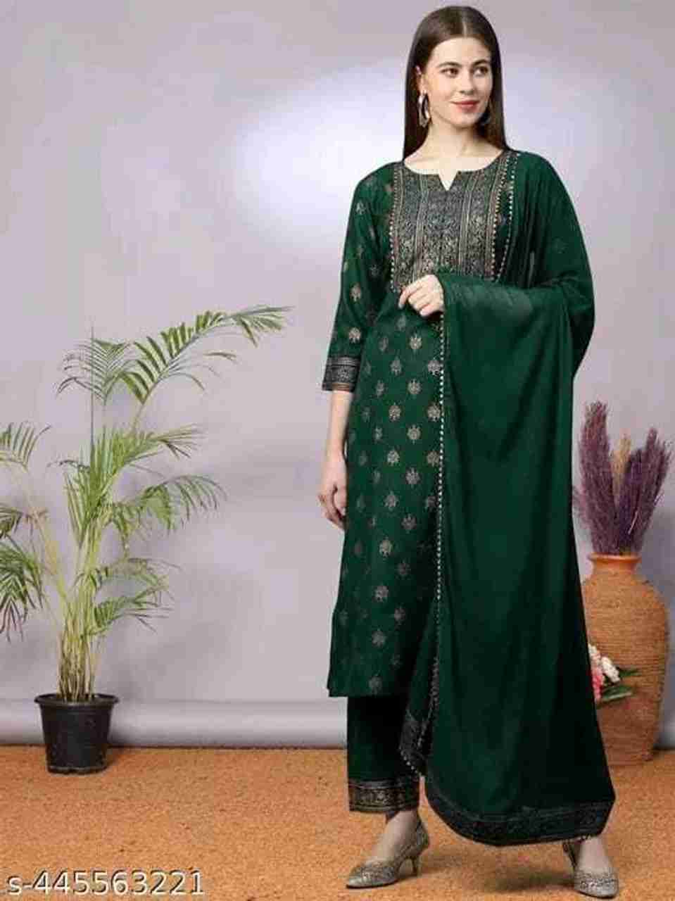 jhgjg Printed Kurta, Salwar & Dupatta Set - Buy jhgjg Printed Kurta ...