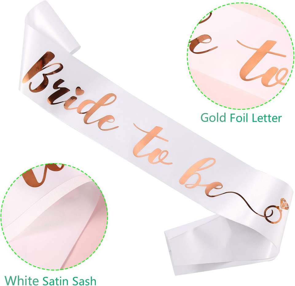 LUCKIFY Bride To Be Sash – Elegant Satin Sash for Bachelorette & Bridal ...