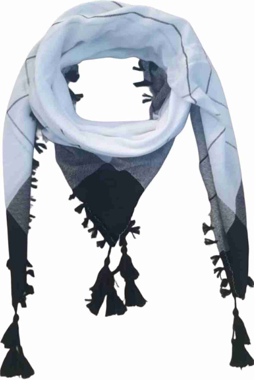 Z R M Store Checkered, Self Design Polycotton Men & Women Scarf, Stole ...
