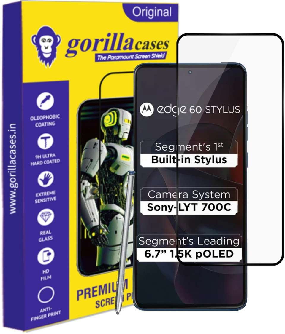 Gorilla Cases Edge To Edge Tempered Glass for MOTOROLA Edge 60 Stylus ...