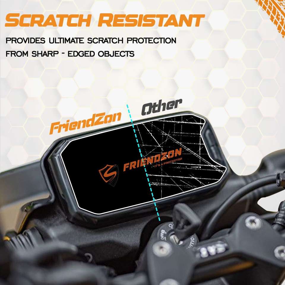 FriendZon Screen Guard for TVS Raider 125 (2016-2025) | TVS Ntorq 125 ...