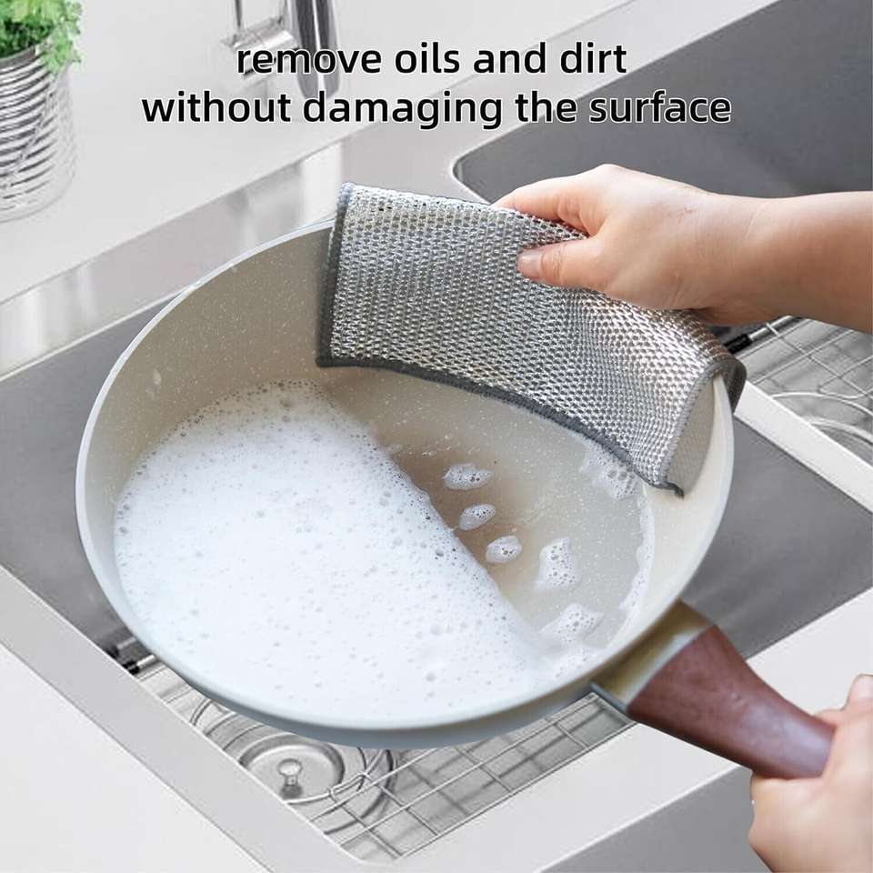 VRDH (Pack of 20) Dishwashing WIre Cloth/ Stainless Steel Scrub Pads 1. ...
