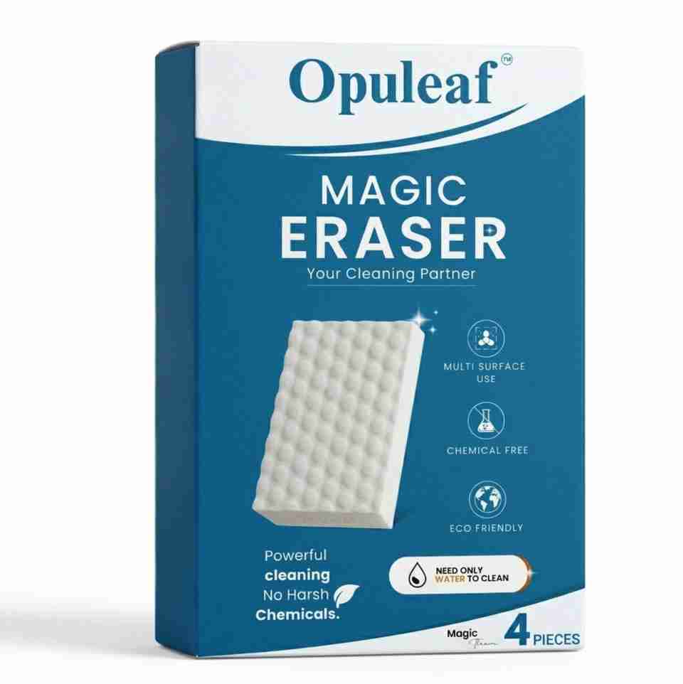 Opuleaf Magic Eraser Sponge Cleaner Multi Surface Chemical Free Pack of ...