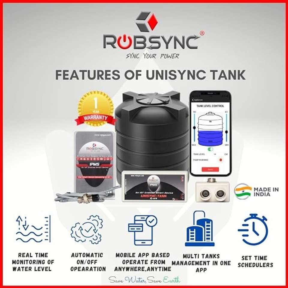 Robsync Smart Fully Automatic Water Tank Level Indicator Controller ...