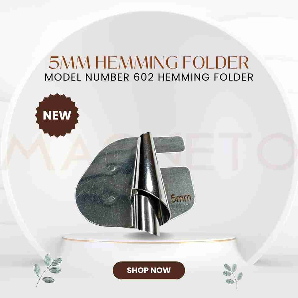 Magneto 5MM Model 602 Hemming Folder Manual Sewing Machine 1 built-in ...