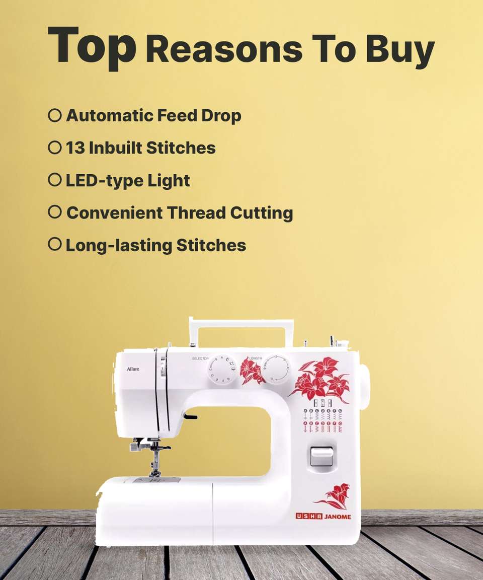 USHA Allure DLX Electric Sewing Machine Price in India - Buy USHA ...