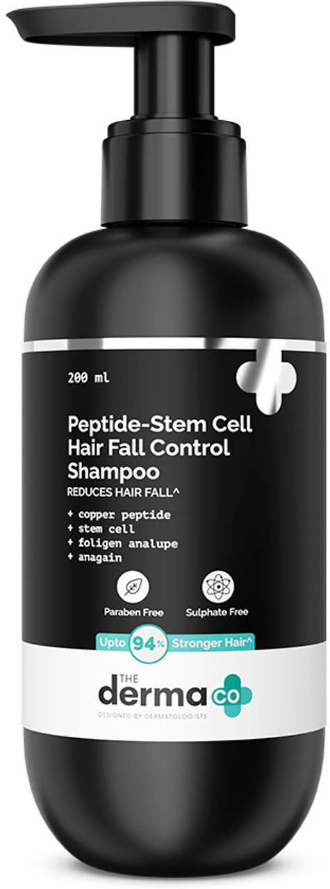 The Derma Co Peptide- Stem Cell Hair Fall Control Shampoo | Reduces ...