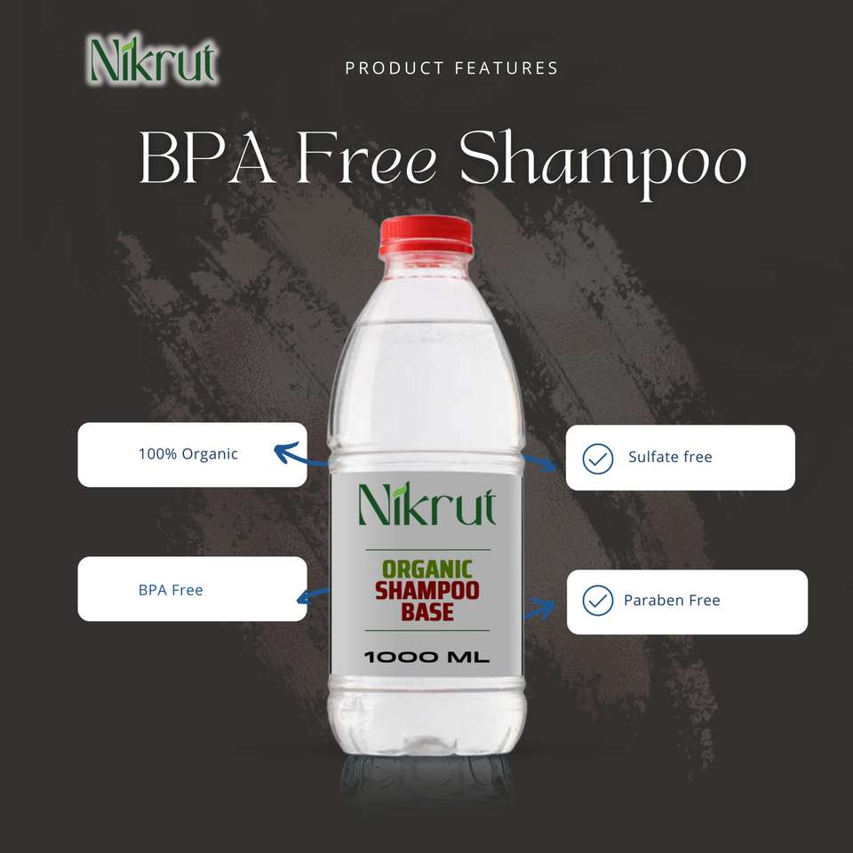 Nikrut Organic Shampoo base Pure & Natural (clear) (1000 ML)(1kg ...