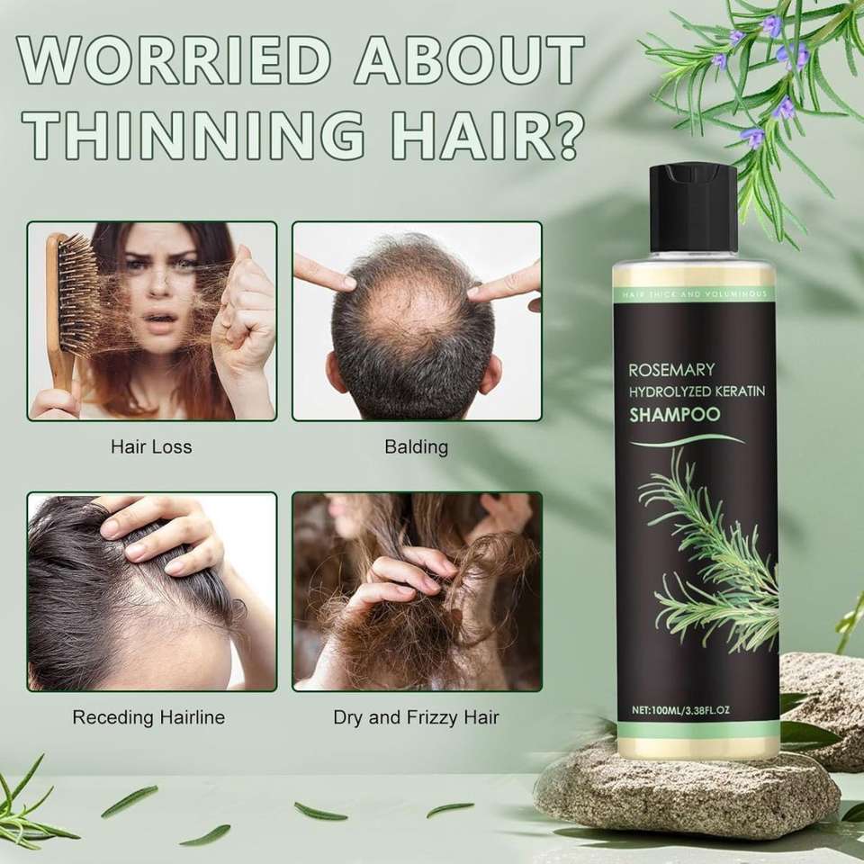 RIDOY Rosemary Keratin Shampoo | Upgraded Deep Nourishment Care Formula ...