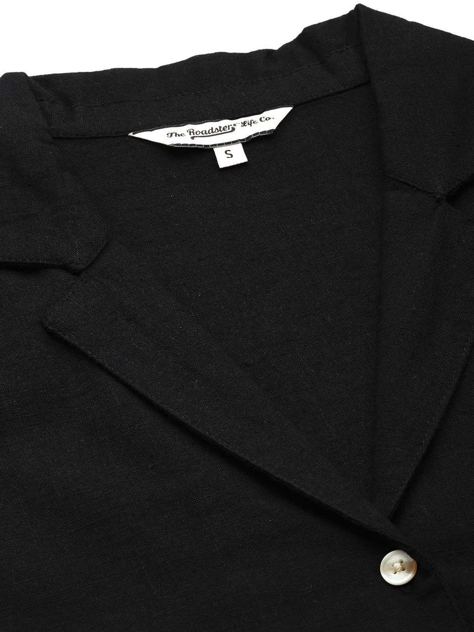 Roadster Women Solid Casual Black Shirt - Buy Roadster Women Solid ...