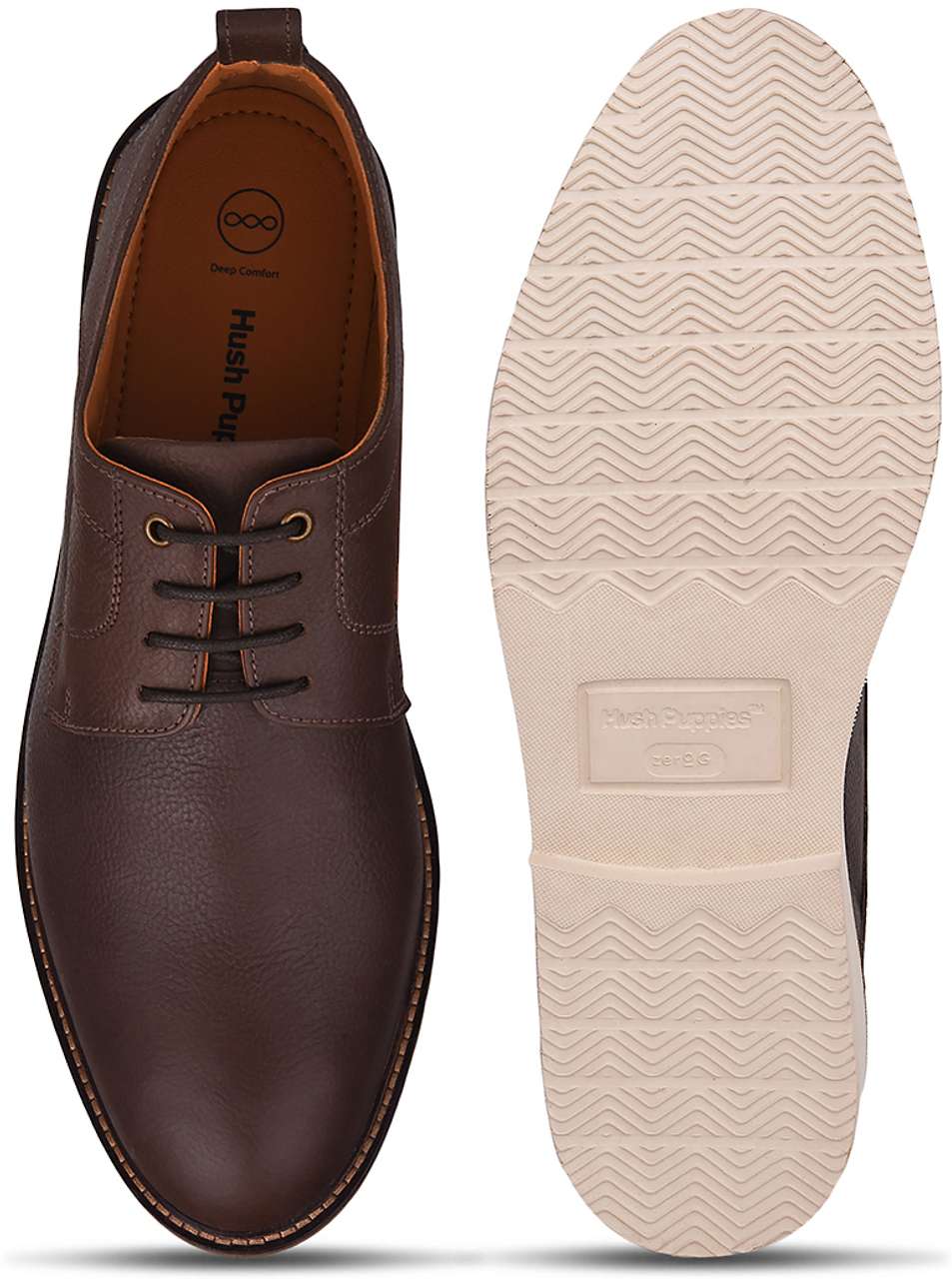 HUSH PUPPIES Men's Casual Derby Shoes - Brown - ( 6 UK ) Casuals For ...