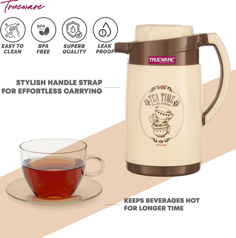 Trueware Ruff Tuff 1000 ML Insulated Flask Brown 1000 ml Plastic, Steel ...