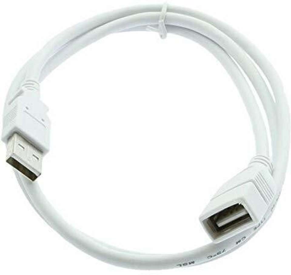 TERABYTE Reversible USB 2.0 2 A 2 m USB Extension Cable Male to Female ...