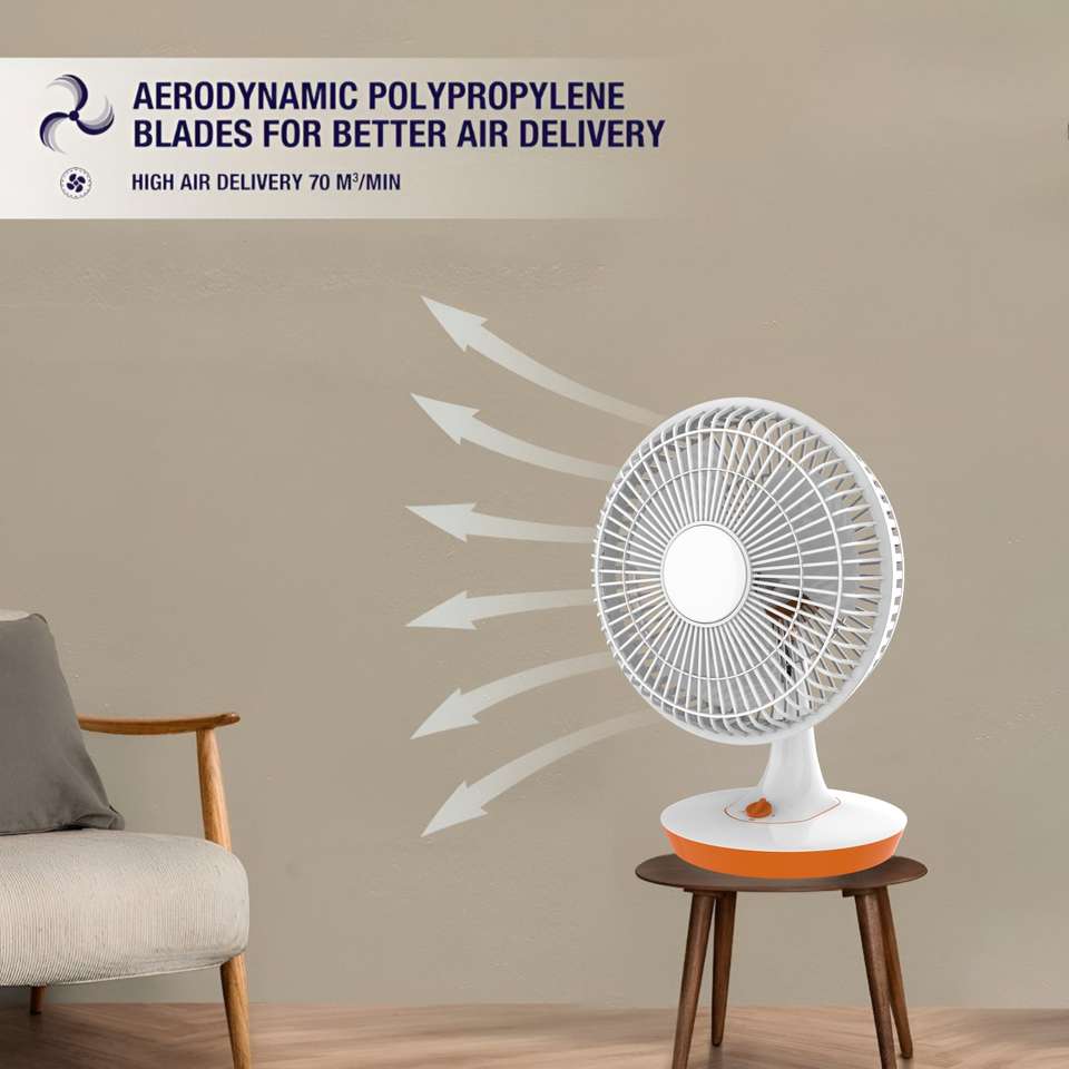 SACRO 300 mm/12 inch Ultra High Speed Table Fan & Desk Fan, 3Blade For ...