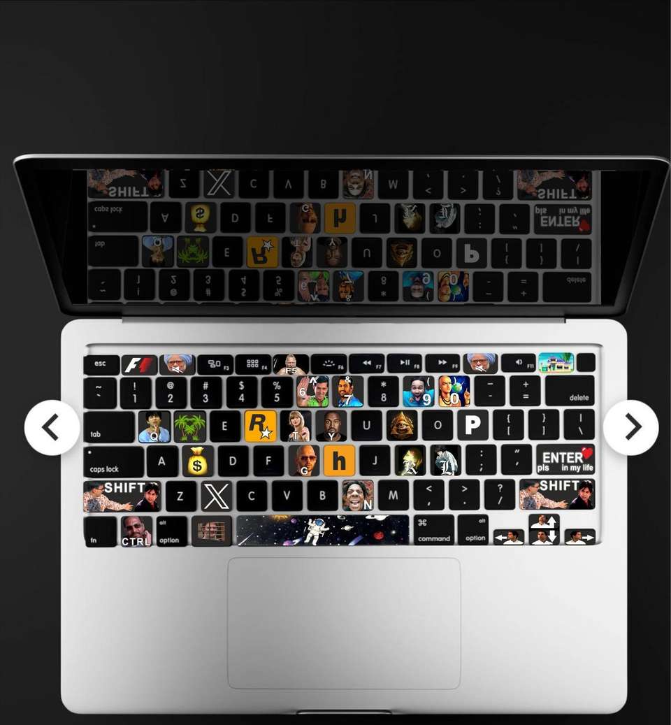 KARKEEN MEMES KEYBOARD STICKER 05 LAPTOP Keyboard Skin Price in India ...