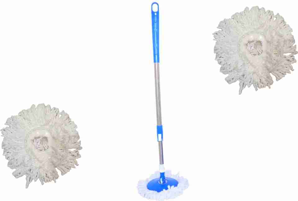 Ayush 360 Spin Mop Stick | Wet & Dry Cleaning | Mops Pocha with 2 ...