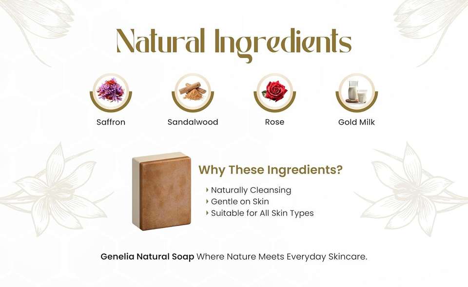 Himszara Premium Glow Soap with Sandalwood Saffron for DeTan and Smooth ...