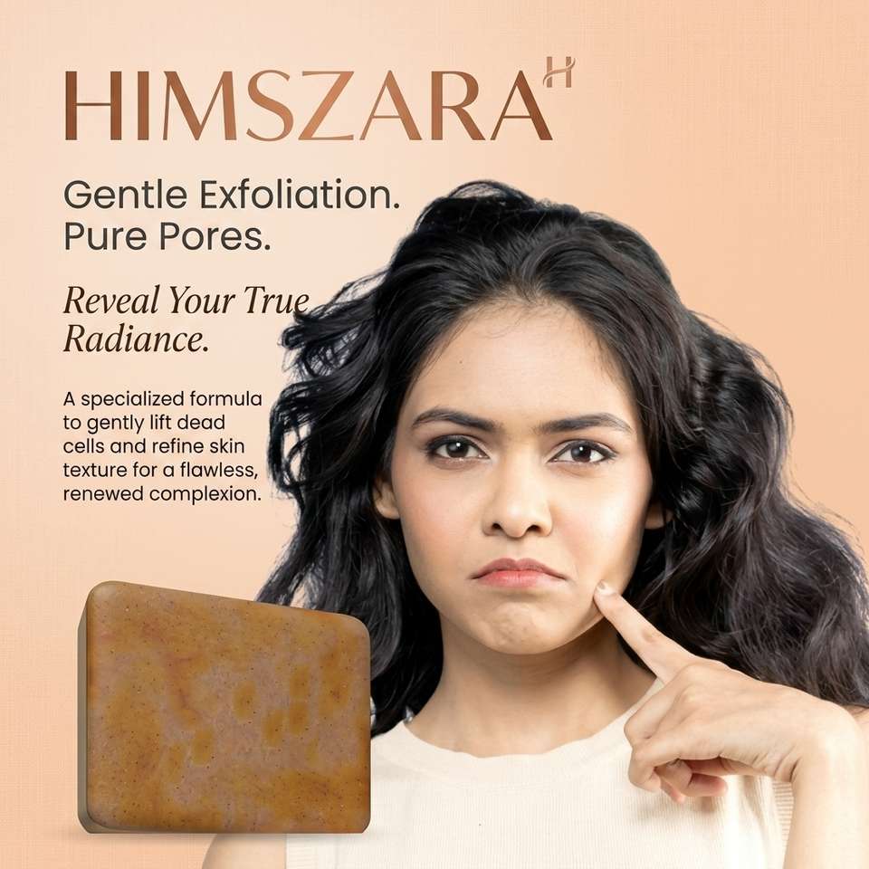 Himszara Sandalwood and Saffron Glow Bathing Soap for Clear, Fresh ...