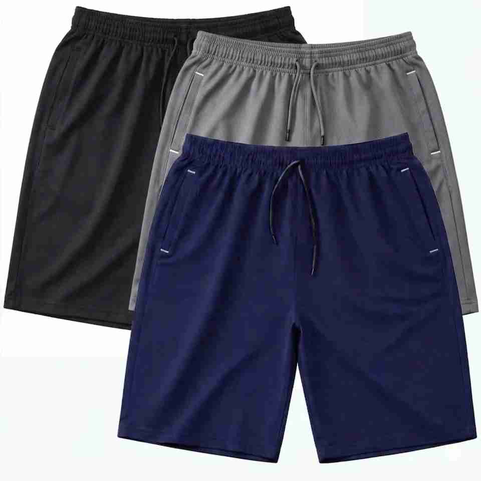 Hfs Solid Men Black, Grey, Blue Sports Shorts - Buy Hfs Solid Men Black ...