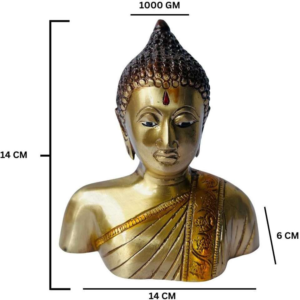 Pital Nagri Craft PNC - Gautam Buddha Brass Statue 1 kg statue for ...