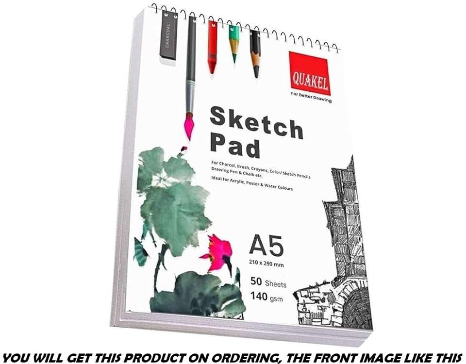 Freedy 50 Sheet A5 Sketchbook Pack of 1-5.8 x 8.3 Inch 140 GSM Sketch ...