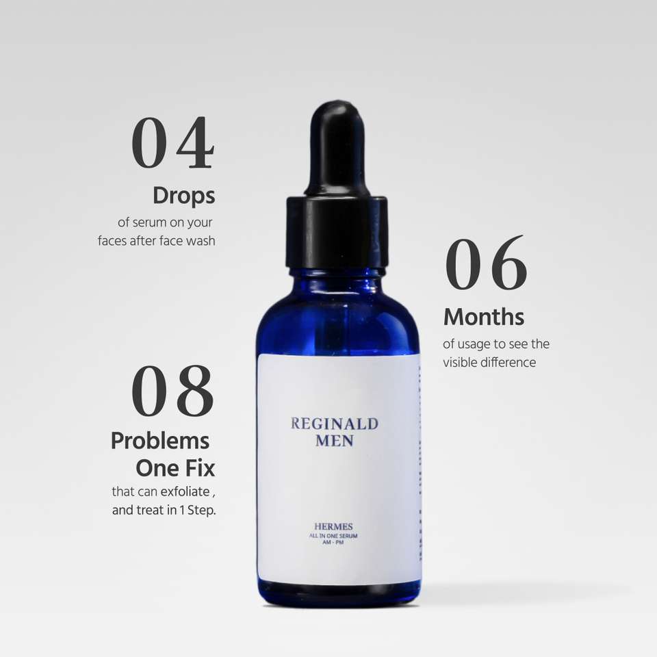 Reginald Men Hermes All in One Face Serum with 15 Actives| Fast ...
