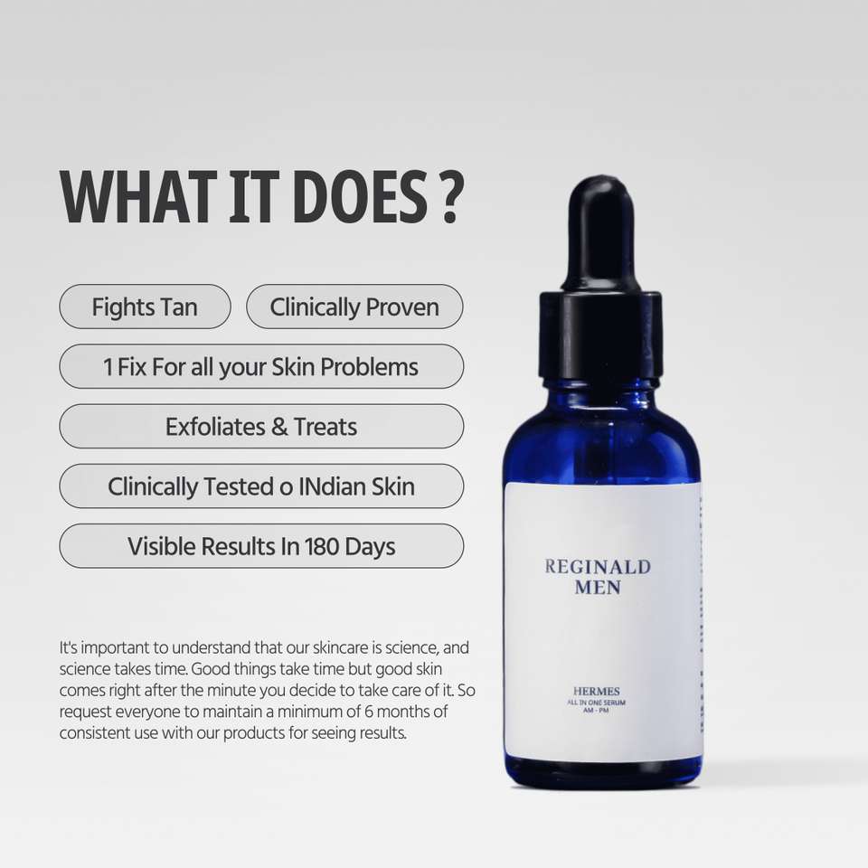 Reginald Men Hermes All in One Face Serum with 15 Actives| Fast ...