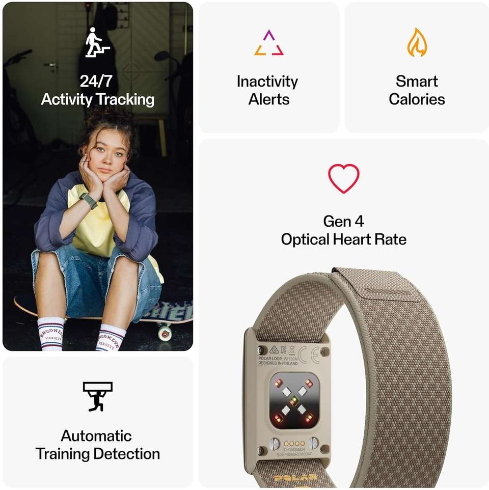 Polar LOOP Gen 2 Health Tracker-Heart Rate, Sleep&Activity No ...