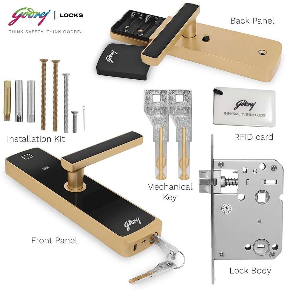 Godrej Locks Catus Touch Plus I Smart Digital Door Lock I 4 in 1 Access ...