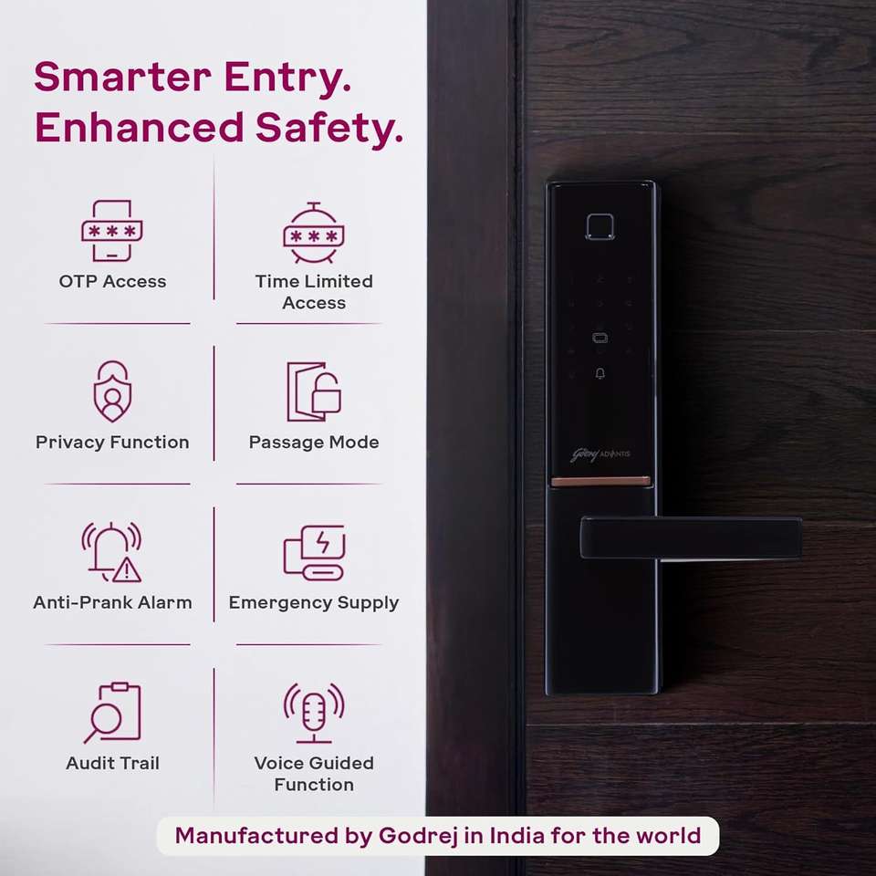 Godrej Locks Godrej Digital Lock | Advantis GSL D1 Lock for Main Door ...