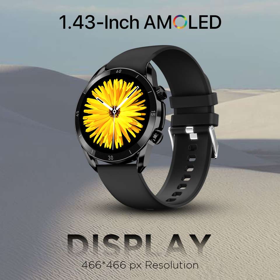 Fire-Boltt Legacy 36.3mm (1.43") AMOLED Display, Bluetooth Calling ...