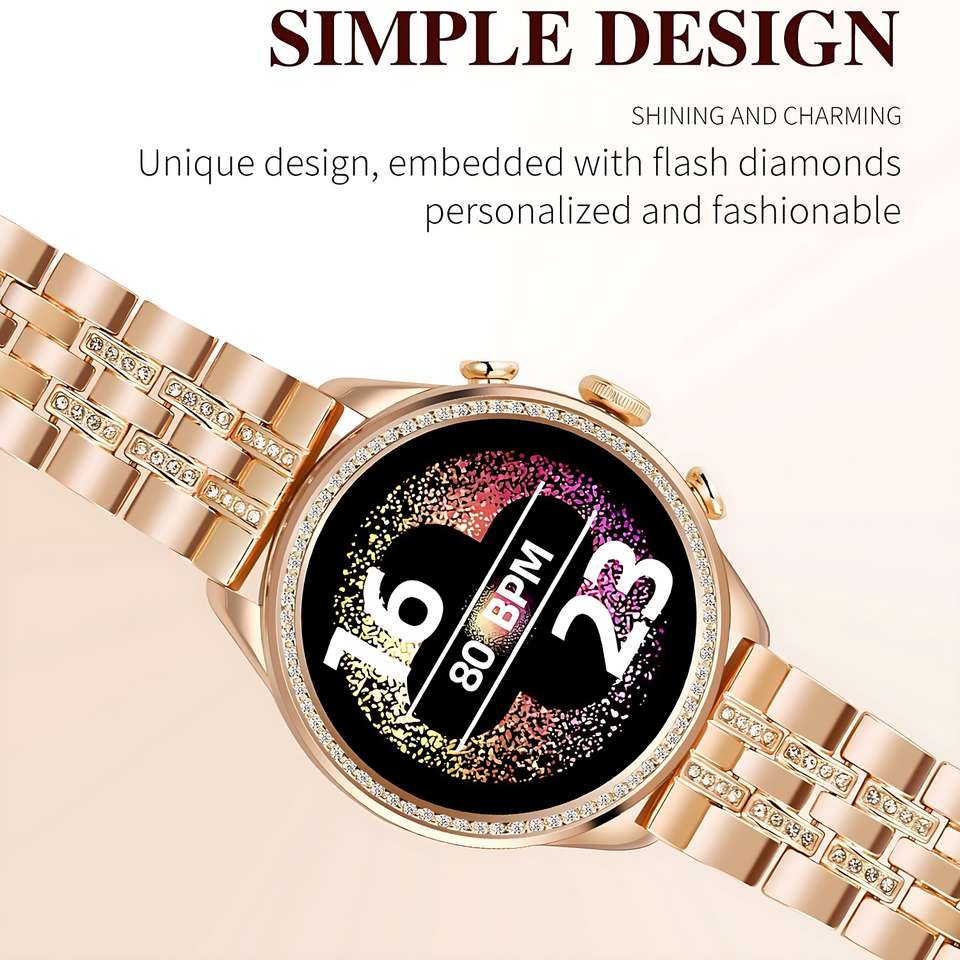 Nikki Trades Gen9 smartwatch diamond edition 2 straps super amoled ...