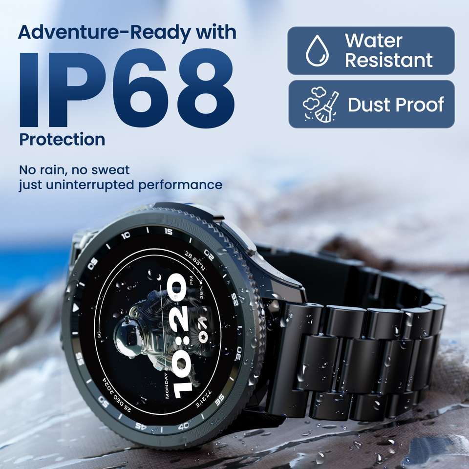 GOBOULT Pyro Rotating Bezel, 1.43'' AMOLED Display, 600 Nits, Health ...