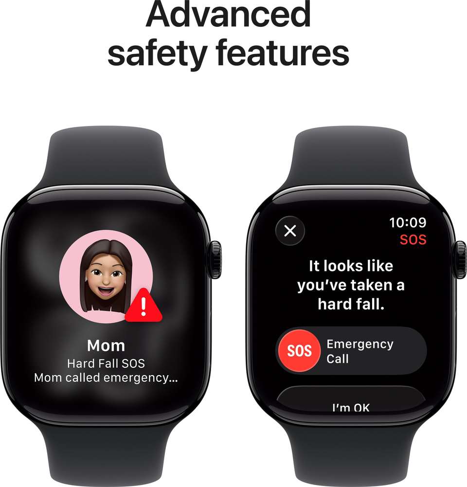 Apple Watch Series 11 GPS + Cellular 46mm Black Aluminium Case Black ...