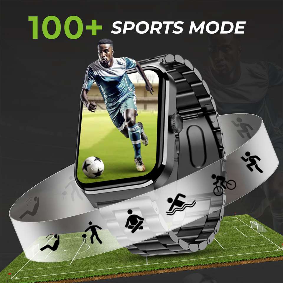 Melbon Lumina Black 2.01 AMOLED Display, Smart Health Monitoring ...