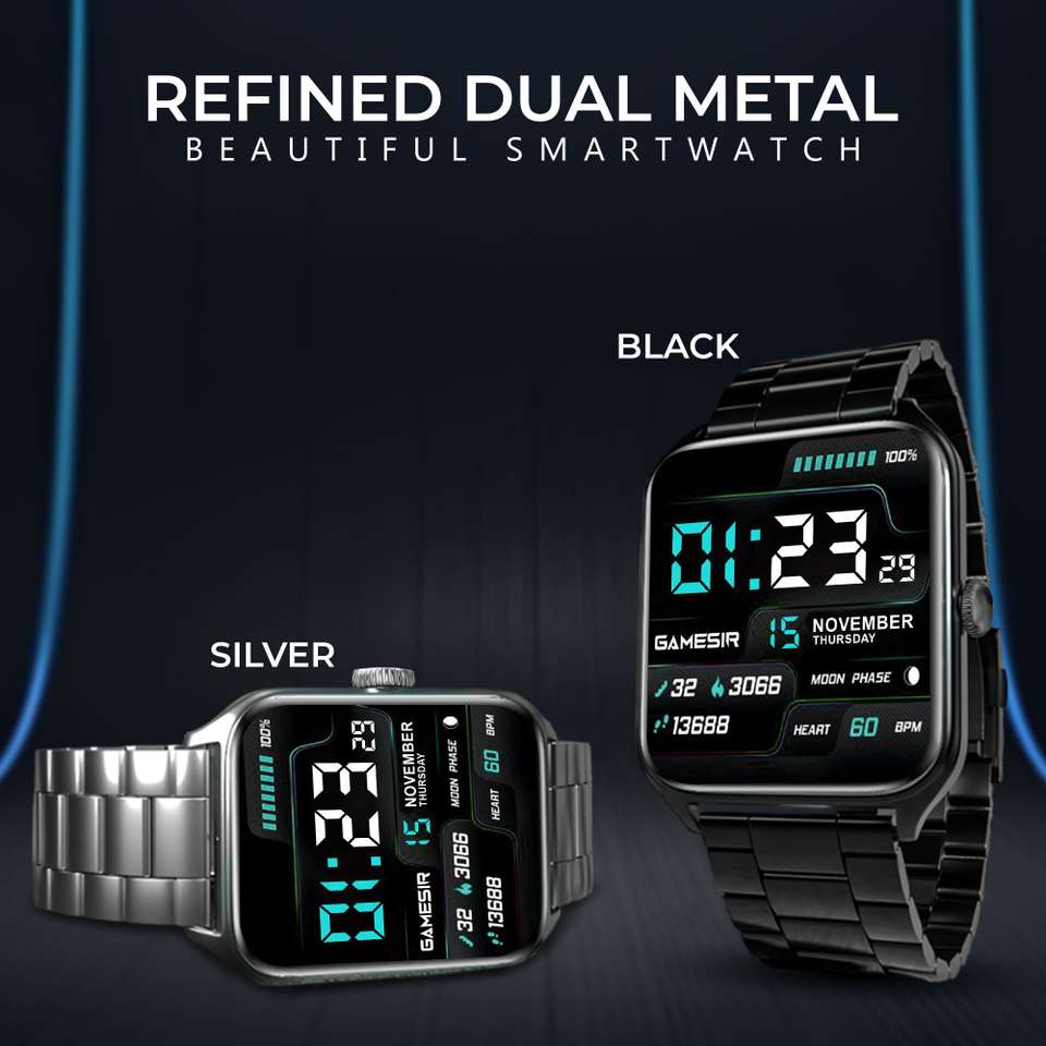 Melbon Lumina Black 2.01 AMOLED Display, Smart Health Monitoring ...