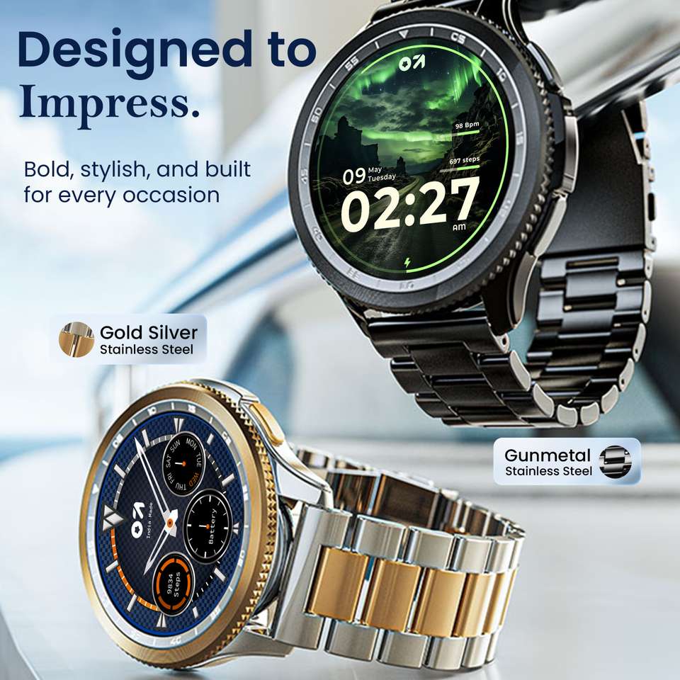 GOBOULT Pyro Rotating Bezel, 1.43'' AMOLED Display, 600 Nits, Health ...