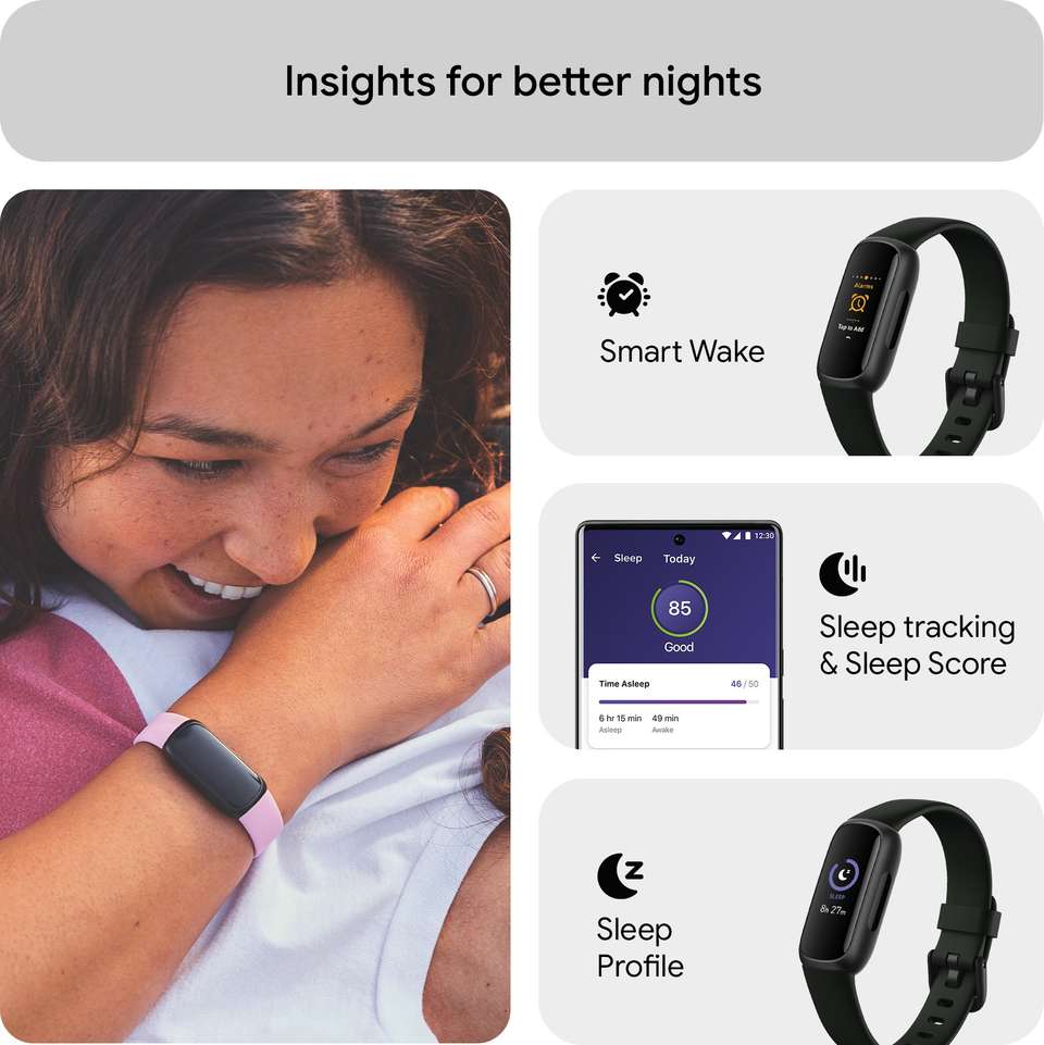 FITBIT Inspire 3 Health & Fitness Tracker (Midnight Zen / Black ...