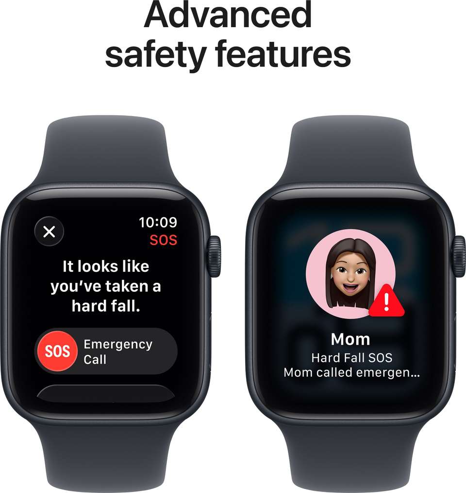 Apple Watch SE 3(2025) GPS 44mm Midnight Aluminium Case Midnight Sport ...