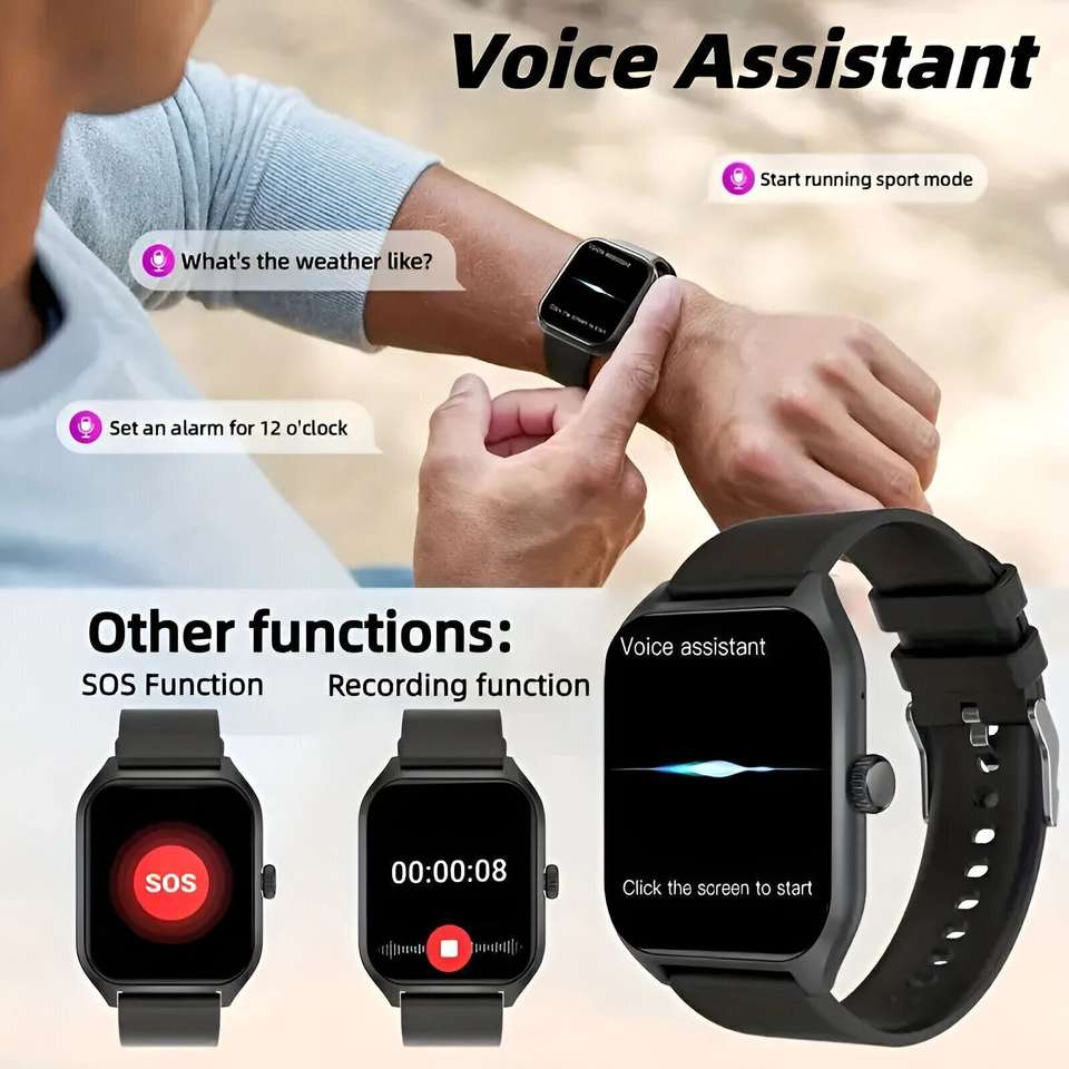 Melbon H9 2.01 AMOLED Display, Health Monitoring, Fitness, 100+ Sports ...
