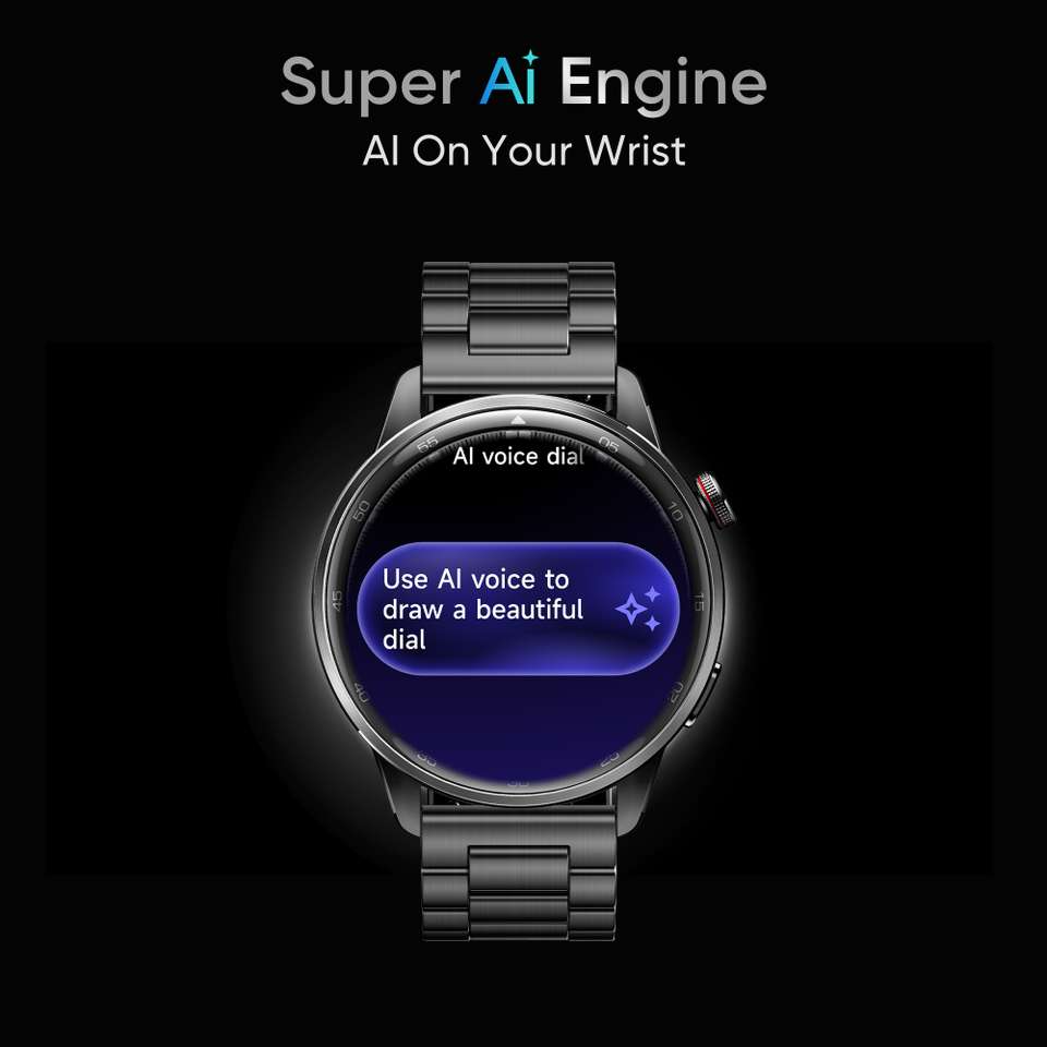 realme Watch S2, 1.43" AMOLED Display, Super AI Engine & upto 20 days ...